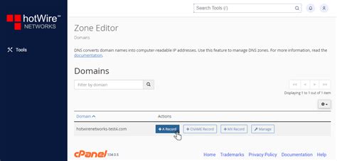 adding a record in zone editor in cpanel help center