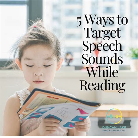 Dlst At Home Speech Five Ways To Target Speech Sounds While Reading