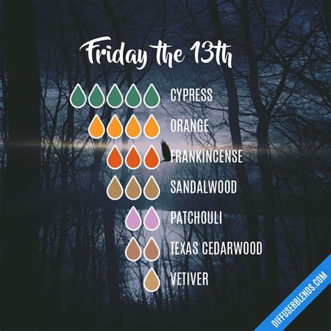 Friday The 13th Essential Oil Diffuser Blends Recipes Essential Oil