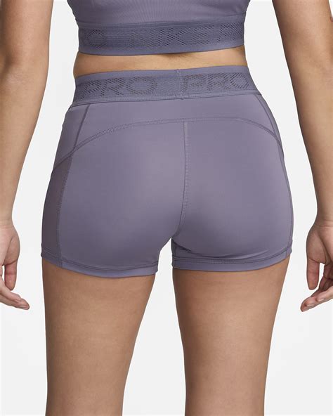 Nike Pro Women S Mid Rise Mesh Paneled Shorts Nike Com