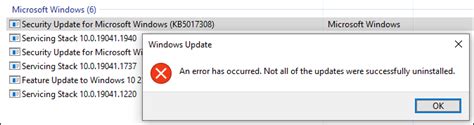 Fix Error Not All Of The Updates Were Successfully Uninstalled Minitool