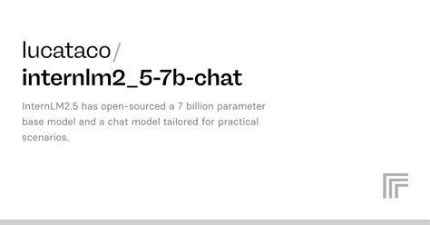 lucataco internlm2 5 7b chat readme and docs