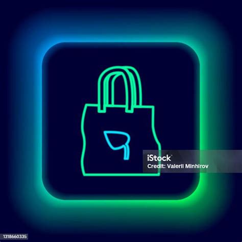 검은 색 배경에 고립 된 재활용 아이콘이있는 빛나는 네온 라인 종이 쇼핑 백 재활용 기호가 있는 가방 다채로운 개요 개념 벡터 가방에 대한 스톡 벡터 아트 및 기타 이미지