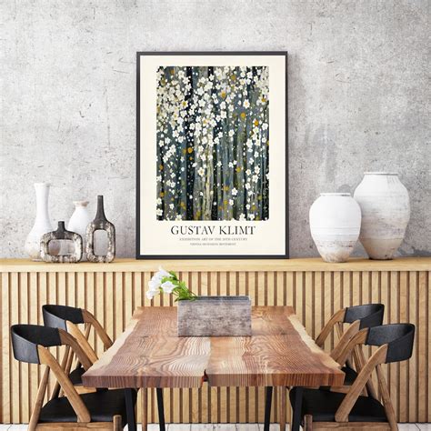 Gustav Klimt Print Klimt Museum Poster Exhibition Poster White