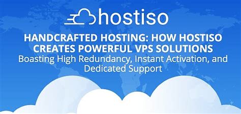 Handcrafted Hosting How Hostiso Creates Powerful Solutions Boasting High Redundancy Instant