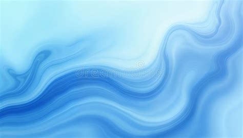 Abstract Blue Liquid Swirls Serene And Calming Fluid Art Background Stock Illustration