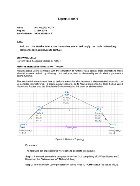 Expt 4a Pdf Computer Network Internet Protocols