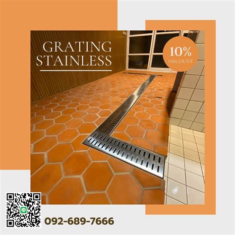 ฝาปิดรางระบายน รางระบายน้ำและฝาปิดรางระบายน้ำ สแตนเลส 304