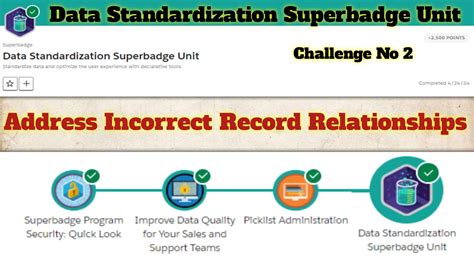 Address Incorrect Record Relationships Data Standardization Superbadge Unit Challenge 2
