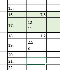 Excel Sum Values Of A Mixed Column With Line Broken Cells And Single Line Cells Stack Overflow