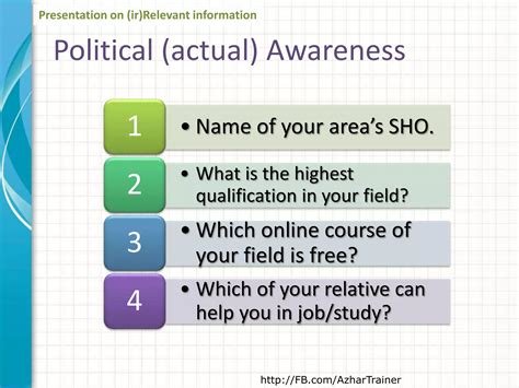 Relevant And Irrelevant Information Pptx