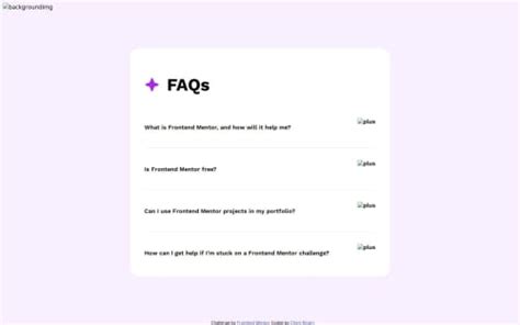 Frontend Mentor Faqs Accordion Using Html Css And Javascript Coding