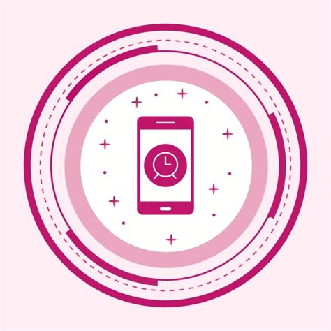 alarm mobile application icon in trendy style isolated backgroun mobile icons application