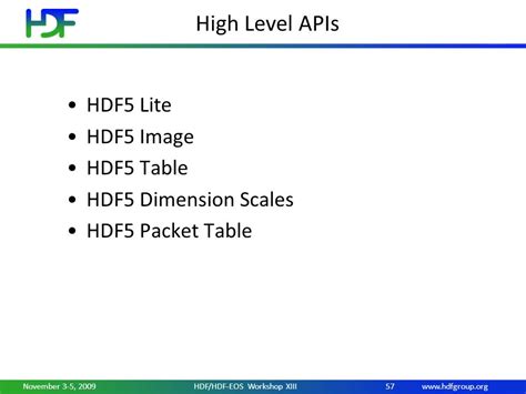 The Hdf Group April 17 19 2012hdfhdf Eos Workshop Xv1 Introduction To