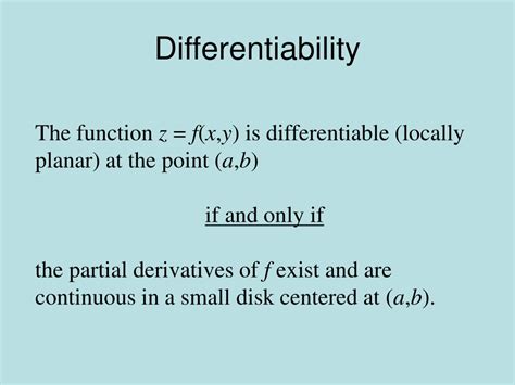 Ppt Local Linearity In Functions Of Two Variables Powerpoint Presentation Id 9369187