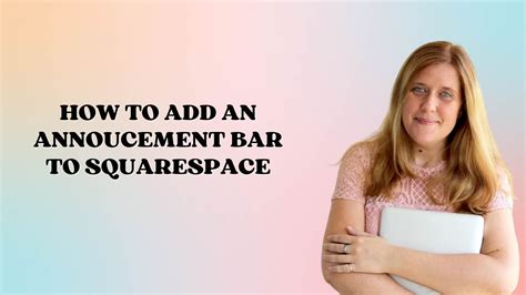 How To Add An Announcement Bar In Squarespace