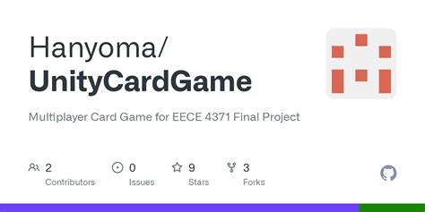 GitHub Hanyoma UnityCardGame Multiplayer Card Game For EECE Final Project