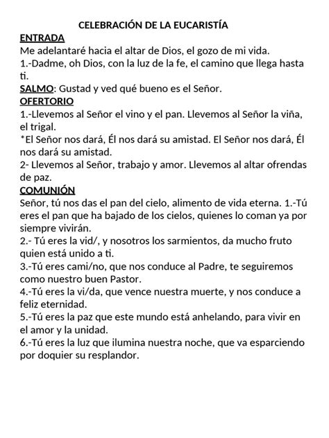 Xxi Domingo Ordinario Sábado Y Domingo Pdf