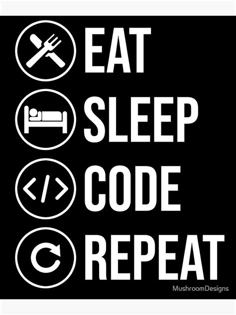Funny Eat Sleep Code Repeat Shirt Programmer Software Developer Computer Scientiest Canvas