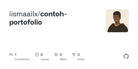 Github Iismaailx Contoh Portofolio