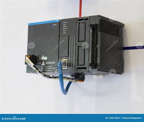 The PLC Controller For Industrial Machine Stock Image Image Of Work Circuitry