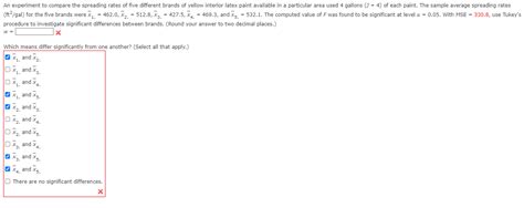 Solved Procedure To Investigate Significant Differences Chegg