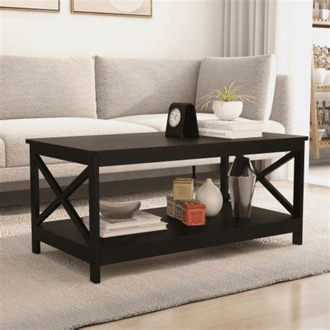 Trilenars Modern Minimalist Coffee Table End Table With X Leg Special
