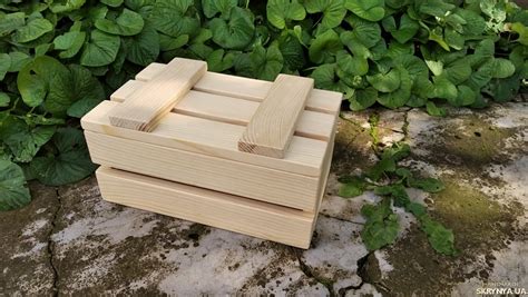 Купити Ящик деревяний з кришкою Оргонайзер Skrynya Ua