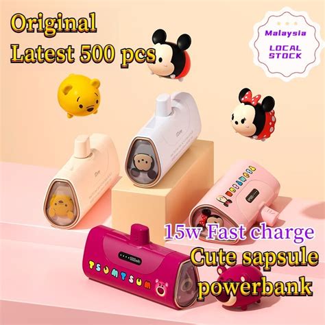 Portable Power Bank Capsule Power Bank Mini Powerbank Fast Charging Cute Powerbank Murah Type C