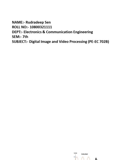 Image Sampling And Quantization In Digital Image And Video Processing Pdf Sampling Signal