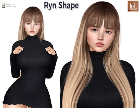 Second Life Marketplace Lelutka Ceylon Head Ryn Shape And Style Card