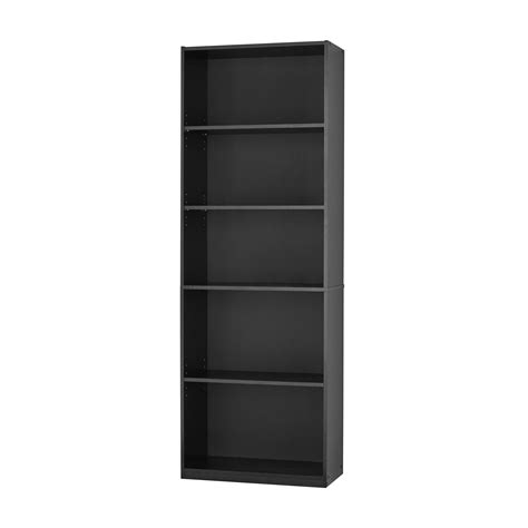 Mainstays 71 5 Shelf Bookcase Black
