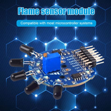 5 Way Digital Analog Signal 3 3v 9v Flame Sensor For Arduino Accessories Ebay