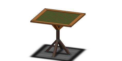 Table Design Complete Solidworks File Editable Files
