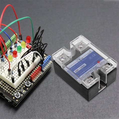 Worgeous Solid State Relay Module With Protection Cover For Industry 40a Single Phase