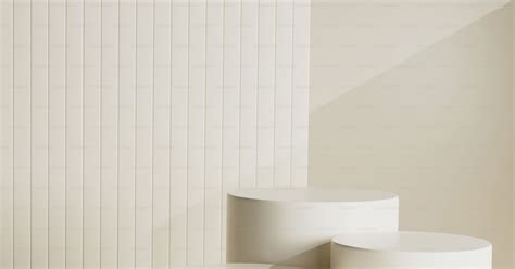 원통형 흰색 연단 베이스는 추상적인 흰색 배경에 고급스러움을 배경으로 한다 무대 쇼케이스 제품 전시 및 광고 공간 3d 렌더링 그림 사진 Unsplash의 벽 이미지