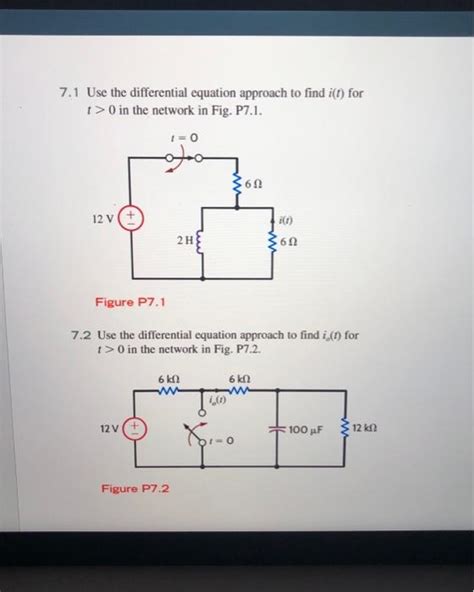 Solved Use The Differential Equation Approach To Find Chegg Com