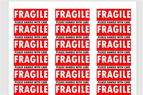 Free Printable Fragile Labels To Print Free Printables