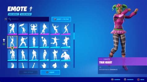 Fortnite True Heart Emote In Slow Motion Youtube