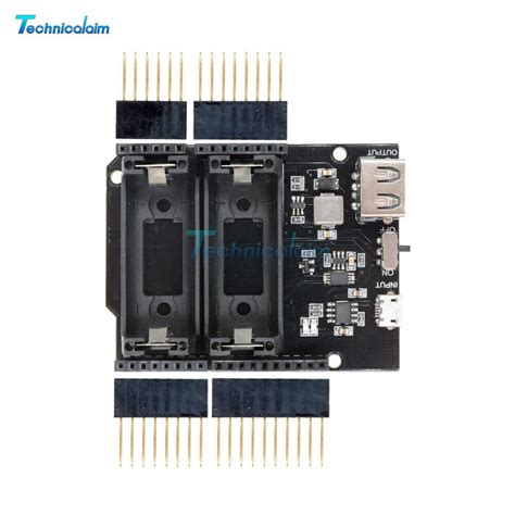 16340 Battery Shield Esp8266 Esp32 Power Supply Module Power Bank Arduino Uno R3 Ebay