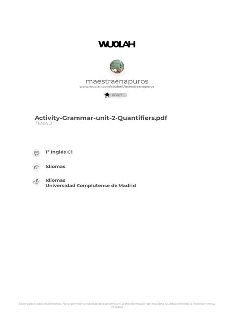 Activity Quantifiers Pdf