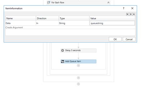 Moving Each Row From A Datatable To Orchestrator As Each Queue Item