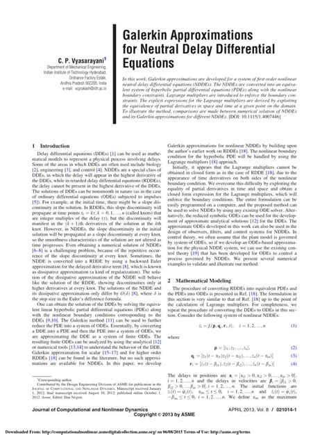 PDF Galerkin Approximations For Neutral Delay Differential Equations