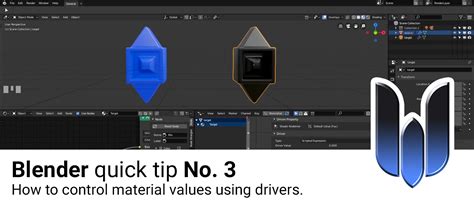 Blender Quick Tip How To Control Material Values Using Drivers Blendernation