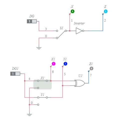 Logic Gates Example Circuit Multisim Live