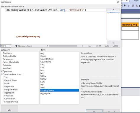 Calculate The Running Average In Ssrs