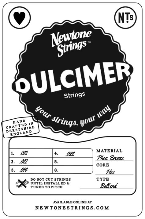 Dulcimer 4 String Sets Newtone Strings Dulcimer 4 String Sets Newtone Strings