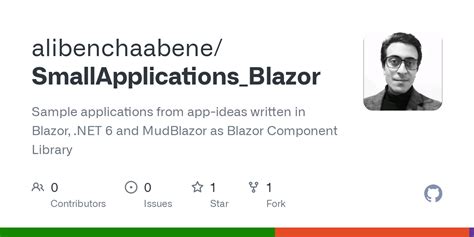 Github Alibenchaabenesmallapplicationsblazor Sample Applications From App Ideas Written In