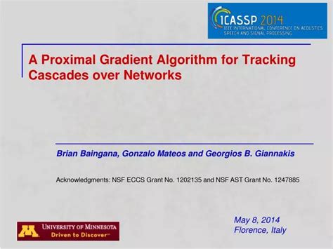 Ppt Proximal Gradient Algorithm For Tracking Cascades Over Networks Powerpoint Presentation