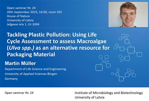 Open Seminar On The Life Cycle Assessment Of Macroalgae Based Packaging Material